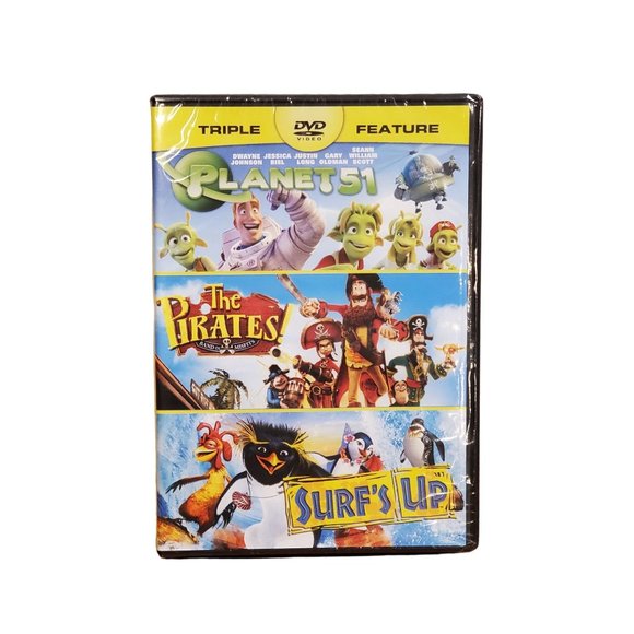 Media | Plant 51 The Pirates Surfs Up Triple Feature Dvd New Sealed ...